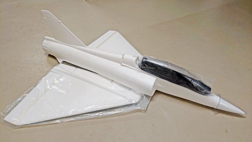 FlyFly Mirage-2000, Spw 955mm, Withe Edition (Neu und originalverpackt ...