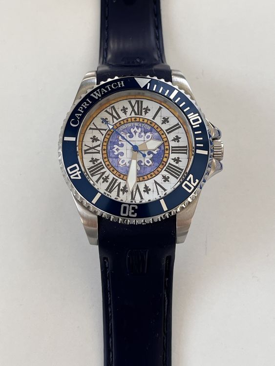 Capri Watch 40mm Blue Navy Armband Uhr GRATIS VERSAND | Kaufen auf Ricardo