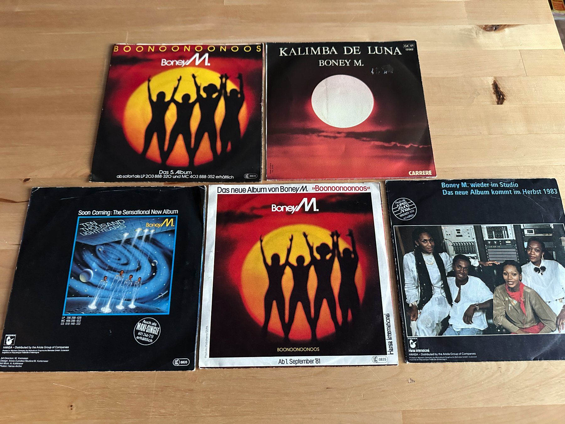 BONEY M tolle Hit Singles Sammlung Kult Top 70's Carrere (Gebraucht) in ...