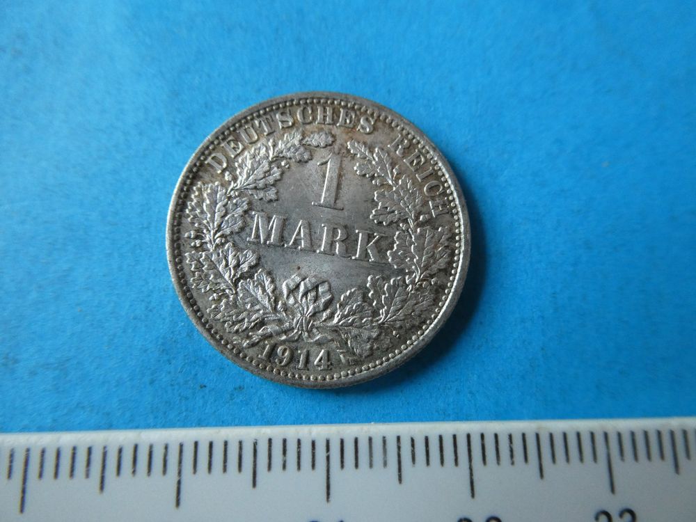 Dt. Reich 1914 F, 1 Silbermark (Gebraucht) in Hinterforst für CHF 5 – mit Lieferung auf Ricardo ...