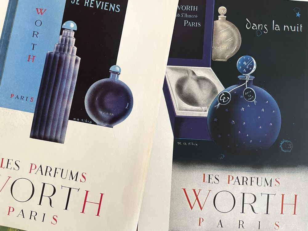 Worth Parfum - 4 alte Werbungen / Publicités 1945/48 (Gebraucht) in ...