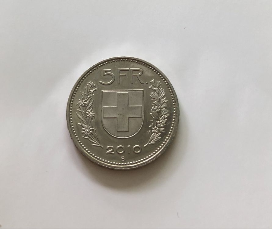 5 Fr Schweiz 2010 erhobene Randschrift (Gebraucht) in Arvigo für CHF 70 – mit Lieferung auf ...