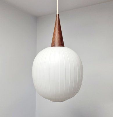 Bologna Lampe Peill & Putzler Glas / Teak 50er - 60er Jahre (Neu ...