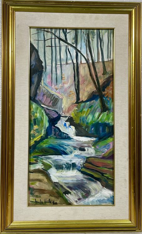 Sinischa Christen (1922-2007) sehr schöne Landschaft Gemälde (Gebraucht ...