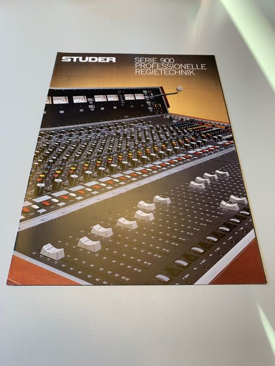 SELTEN ORIGINAL STUDER SERIE 900 PROF. REGIETECHNIK KATALOG (Neu ...