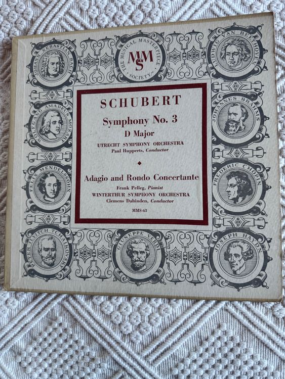 LP, Schubert, Symphony No.3, Adagio André Rondo Coneertante (Gebraucht ...