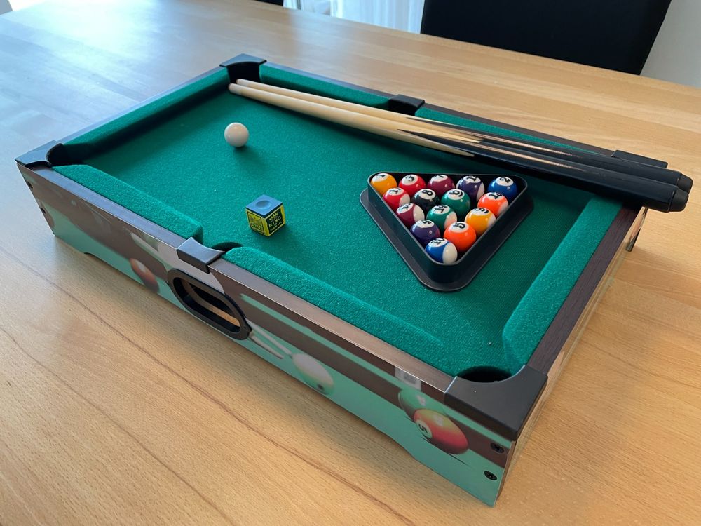Mini Billard, Tischbillard, Tabletop Pool Billard | Kaufen auf Ricardo