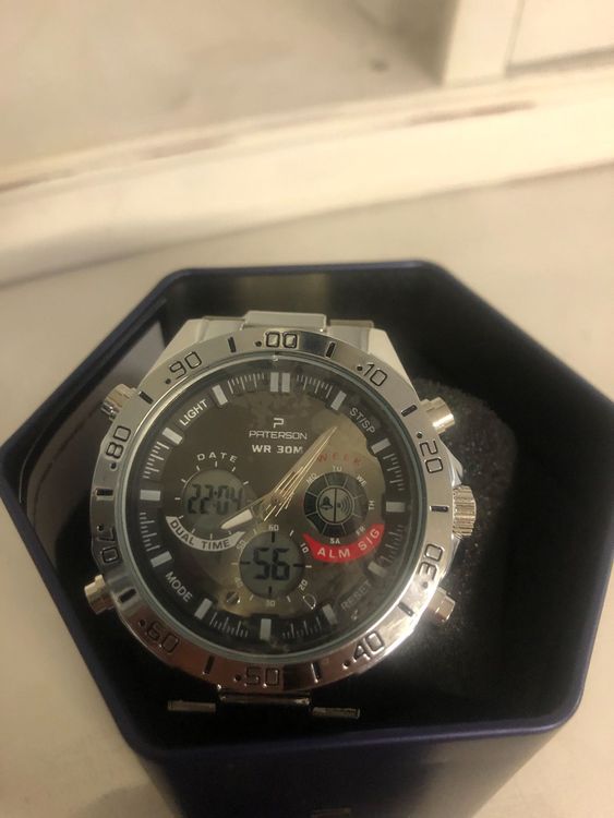 Paterson Quartz Chrono Racin Herren Uhr (Neuf avec emballage d'origine ...
