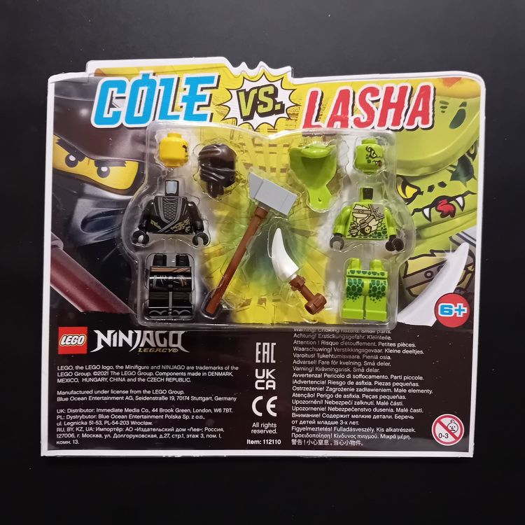 🗂️ LEGO® - Ninjago * Cole vs. Lasha * RARE !! Sealed !! (Neu und ...