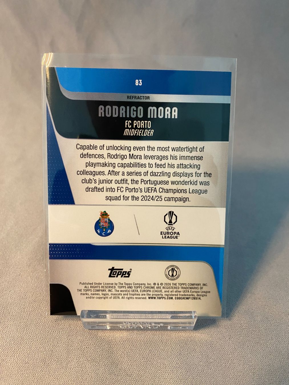 2025/26 Topps UCC Chrome Rodrigo Mora Future Stars FC Porto (Neu ...