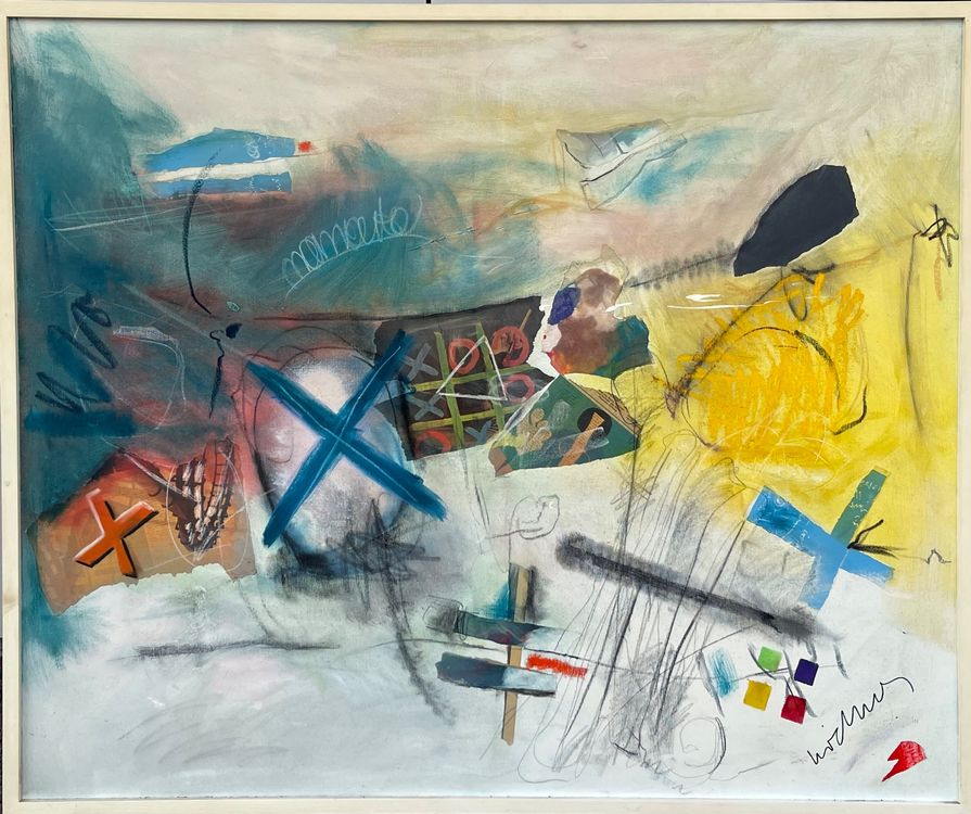 Grosse Sehr interessante Gemälde unleserlich Signiert | Kaufen auf Ricardo