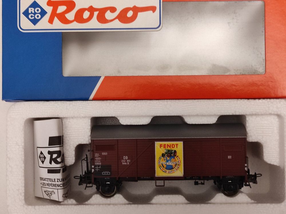 Gedeckter Güterwagen "Fendt" der DB von Roco H0 (Neu und ...