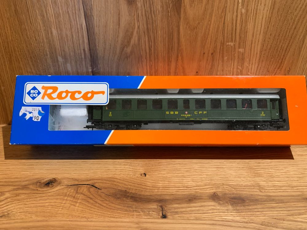 Roco 45099, Personenwagen 2 Klasse SBB CFF, AC, H0, OVP (Gebraucht) in ...