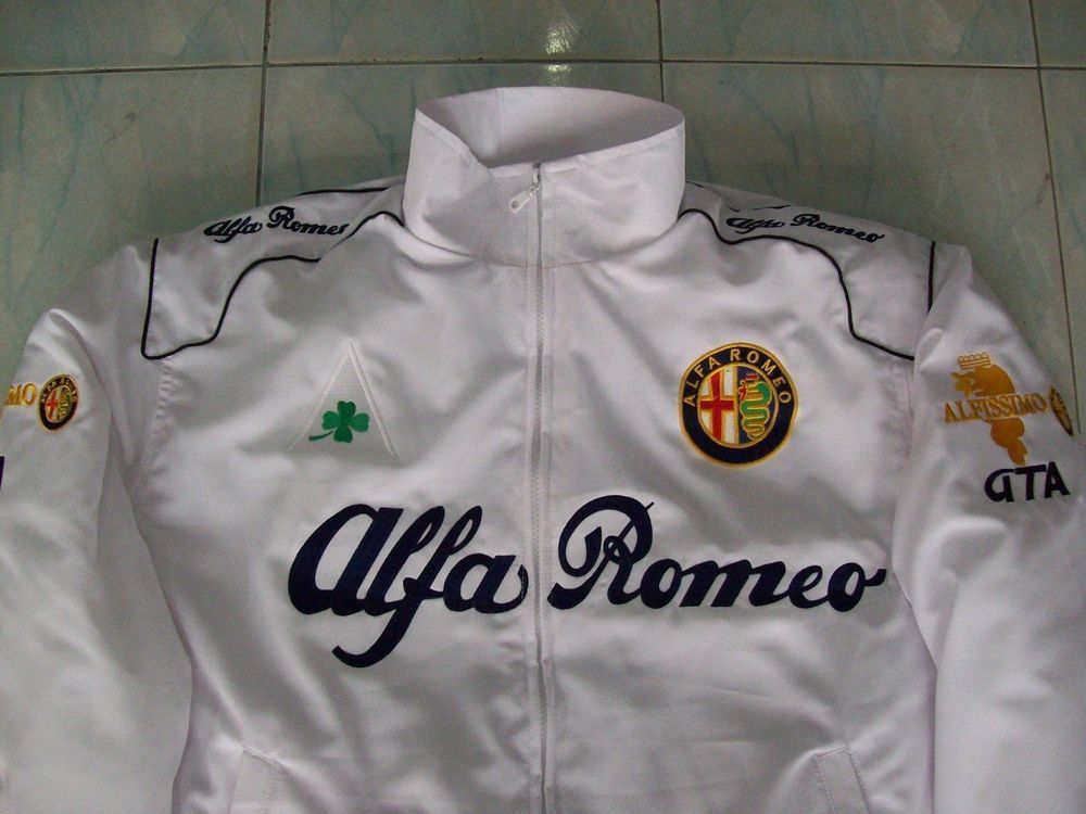 NEU Alfa Romeo Fan Jacke weiß alle Größen/Modelle/Farben (Neu und ...