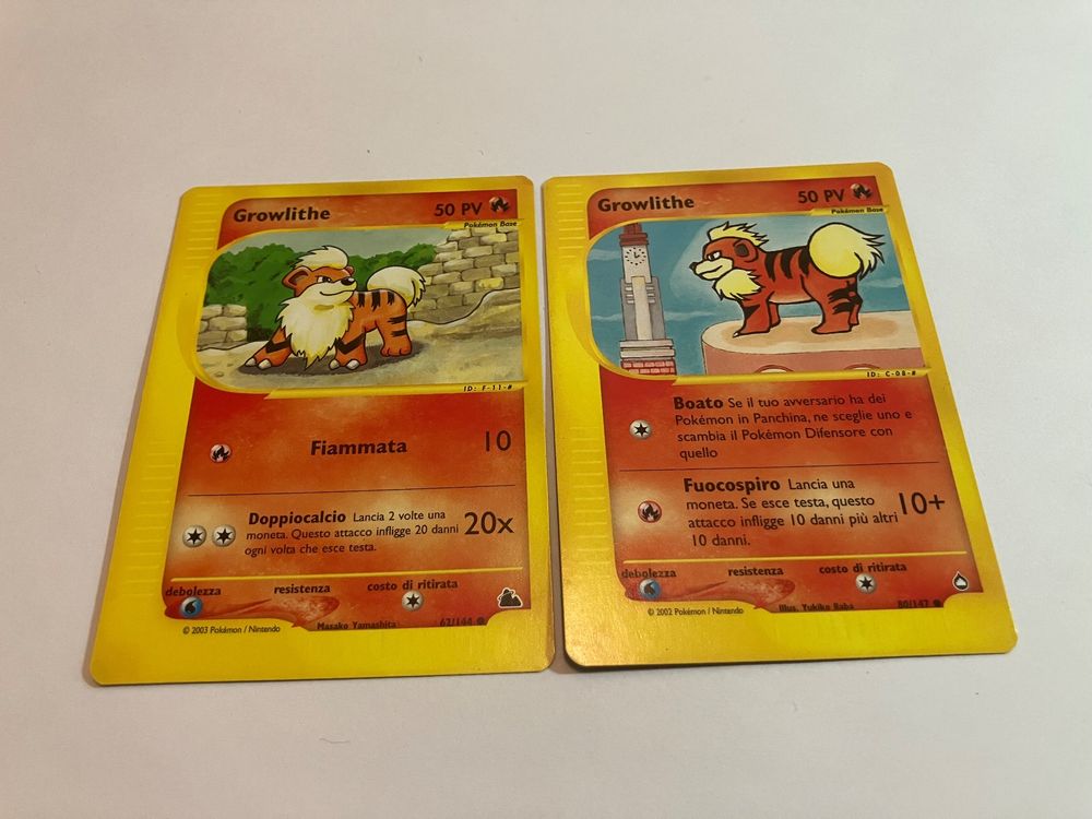Carte Pokémon Growlithe - ITA (Usato) a Minusio per CHF 6 – con ...