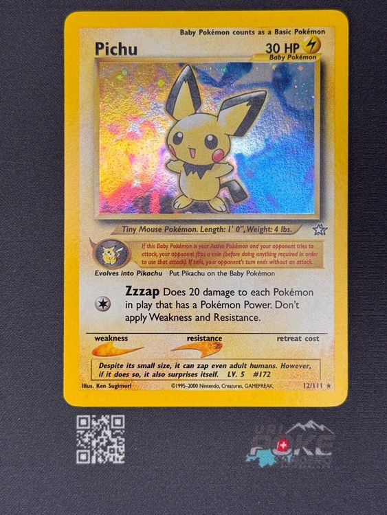 Pokemon Pichu 12/111 Holo - Neo Genesis - ENG (Gebraucht) in Bürglen UR ...