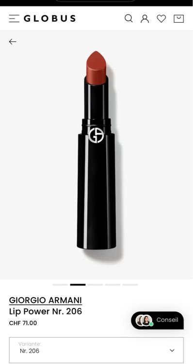 Lip power giorgio armani 206 (Neu und originalverpackt) in Lausanne für ...