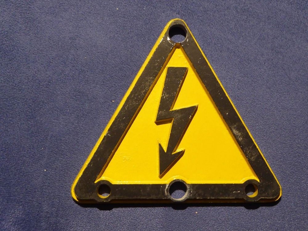 SBB Starkstromtafel original Alu Schild (Gebraucht) in Eschenbach SG ...