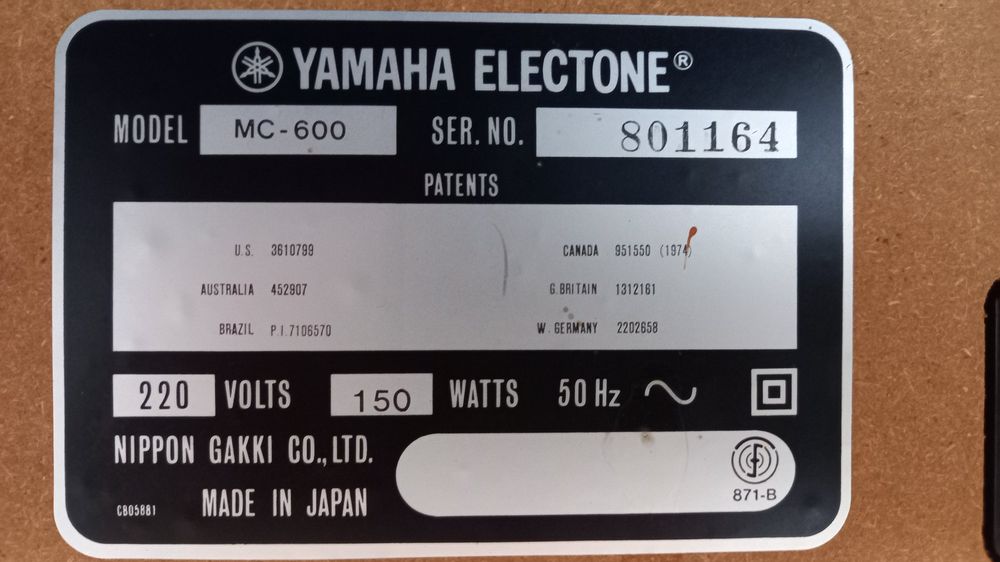 Elektronische Orgel: Yahama Electone MC-600 (Gebraucht) in emmenbrücke ...