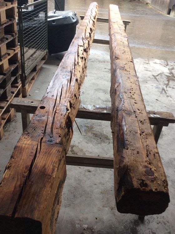 Alte Holzbalken Dekoration