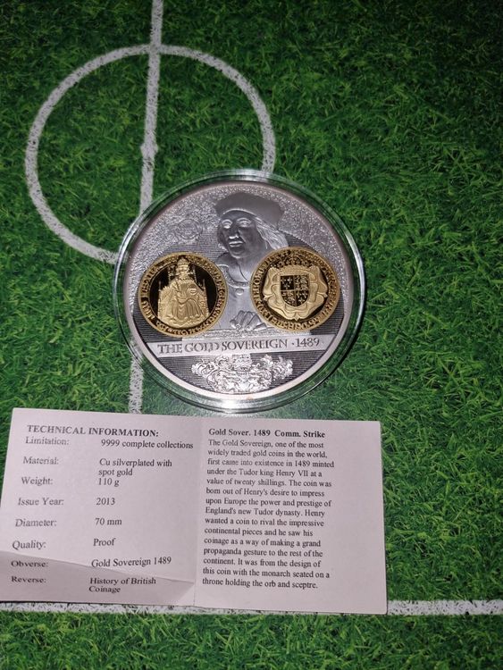 THE GOLD SOVEREIGN 1489 RIESENMEDALLION (Neu und originalverpackt) in ...