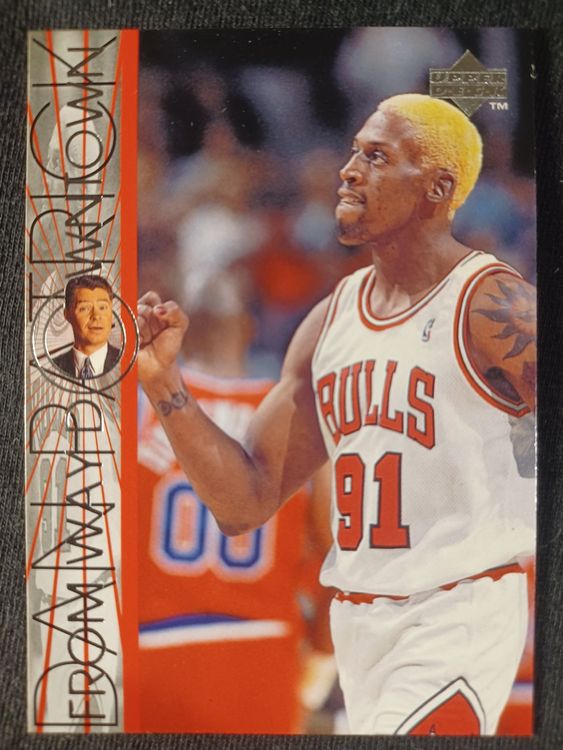 NBA Dennis Rodman Chicago Bulls Downtown Basketball Card | Kaufen auf ...