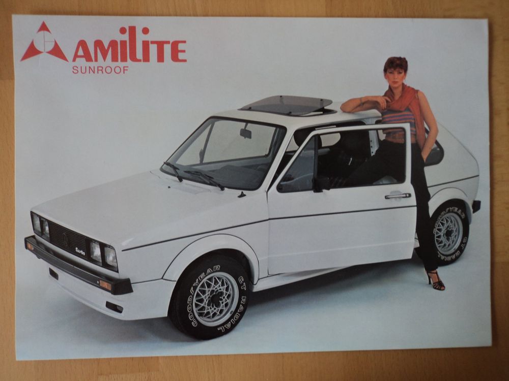 Prospekt VW Volkswagen Golf I turbo Amilite rinspeed 1980 | Kaufen auf ...