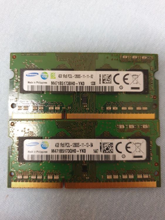 Samsung SO-DIMM DDR3 8GB (Gebraucht) in für CHF 31 – mit Lieferung auf ...