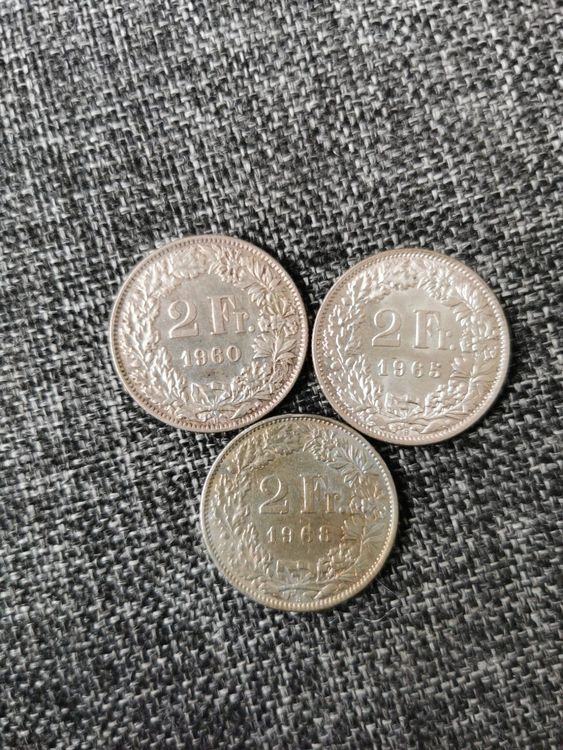 3x 2Fr, 1x 1960, 1x 1965, 1x 1968 (Gebraucht) in St.Gallen für CHF 13 – mit Lieferung auf ...