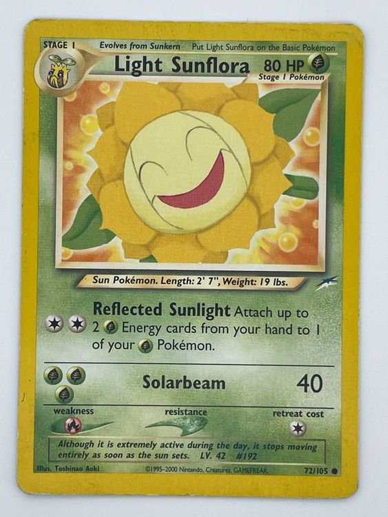 Light Sunflora 72/105 Pokémon Neo Destiny | Kaufen auf Ricardo
