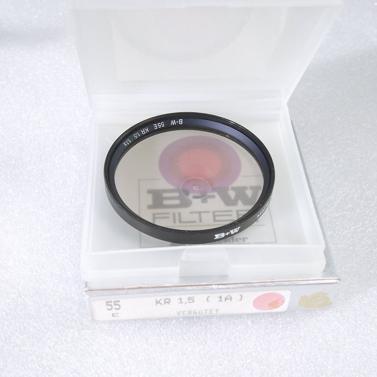 B+W 55mm KR 1,5 Skylight Filter / filtre. Germany. NOS. (Neu (gemäss ...