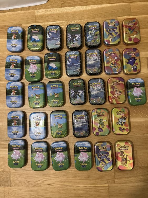 33x Pokémon Mini Tins (empty) | Kaufen auf Ricardo