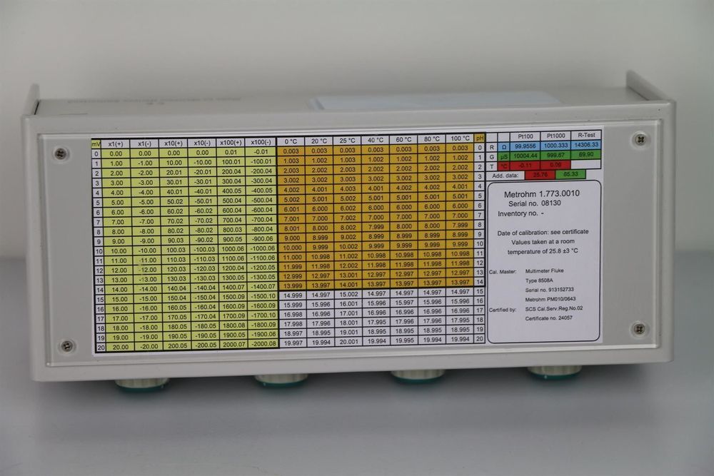 Metrohm, 773 pH/mV Simulator (Gebraucht) in Hölstein für CHF 35 – mit ...