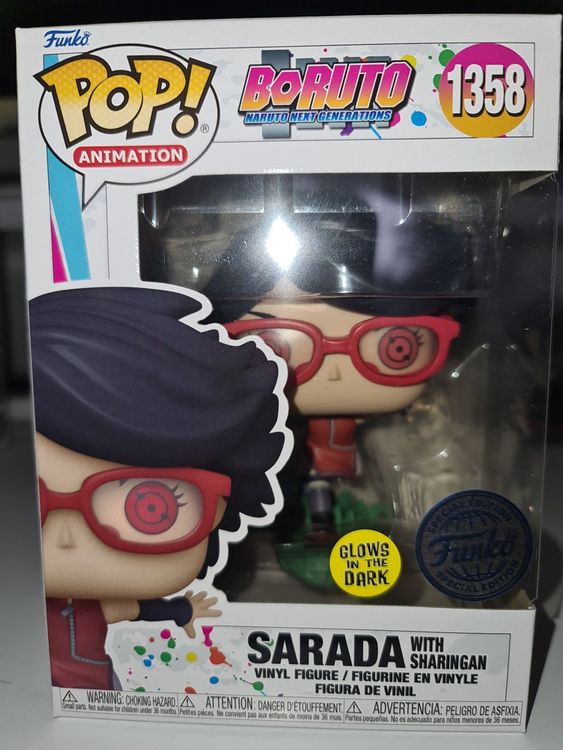 Funko Pop ! Boruto Sarada 1358 GITD spécial édition (Neuf avec ...
