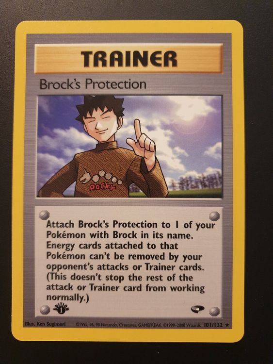 ⭐1. Edition Trainer Brock's Protection RARE! * EN * Fr. 1.-⭐ | Kaufen ...