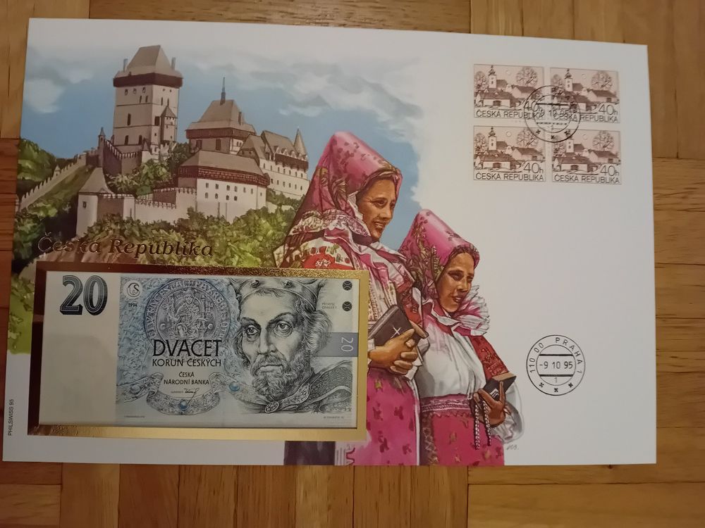 Banknotenbrief Ceska Republica (Neu und originalverpackt) in Muralto für CHF 17.5 – mit ...