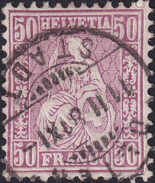 1881: Nr.43 mit Vollstempel OLTEN (Stadt) Kat: 100.- (Gebraucht) in ...