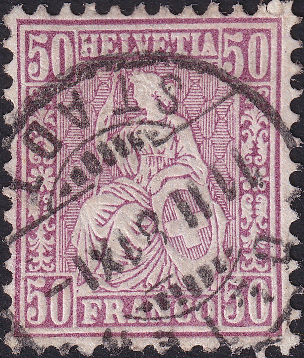 1881: Nr.43 mit Vollstempel OLTEN (Stadt) Kat: 100.- (Gebraucht) in ...