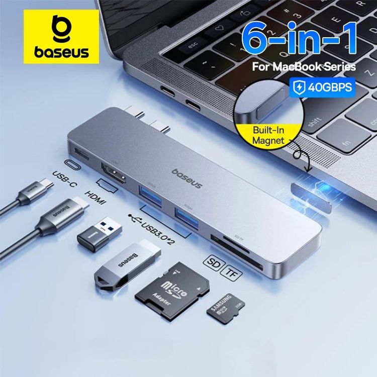Baseus double USB-C Hub (Neuf avec emballage d'origine) à Saignelégier ...