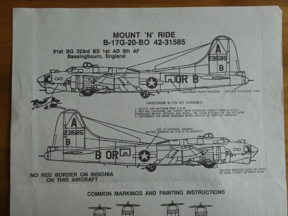 1/72 Boeing B-17F & B-17G Flying Fortress - 3 Versionen (Gebraucht) in Bassersdorf für CHF 5 ...