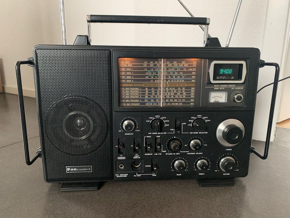 Pan-Crusader-X Mod. 82F1 Radio Weltempfänger 12 BandReceiver (Gebraucht ...