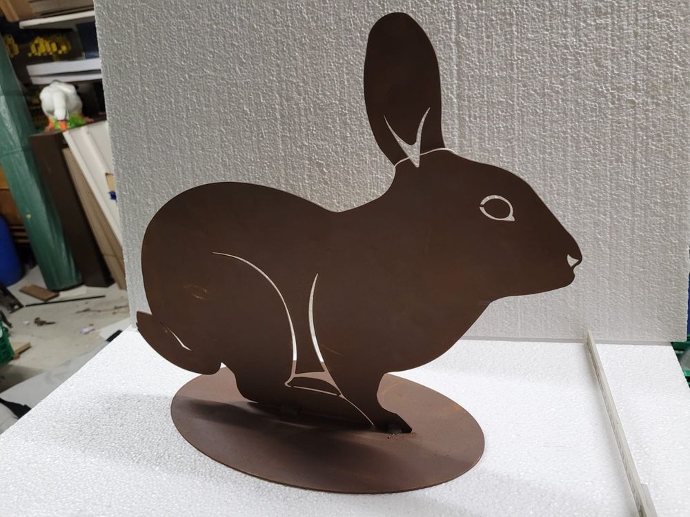 Hase aus Rostmetall ab 9.90fr / Hase 2 / 2 | Kaufen auf Ricardo