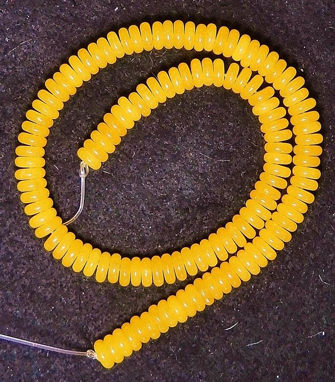 Echte 1A schöne gelbe Topas Rondellen 8 x 3 mm | Kaufen auf Ricardo