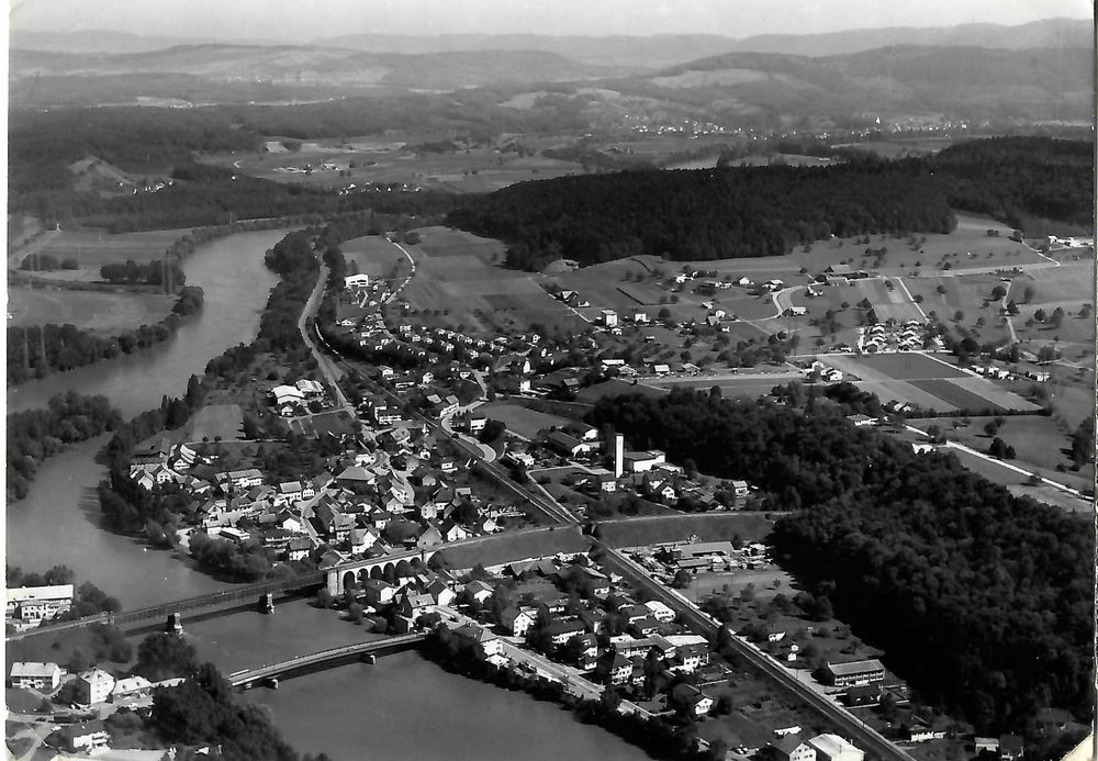Koblenz AG Flugaufnahme Nr.4723 , ca.1950 , gr. Karte (Gebraucht) in Solothurn für CHF 12 – mit ...