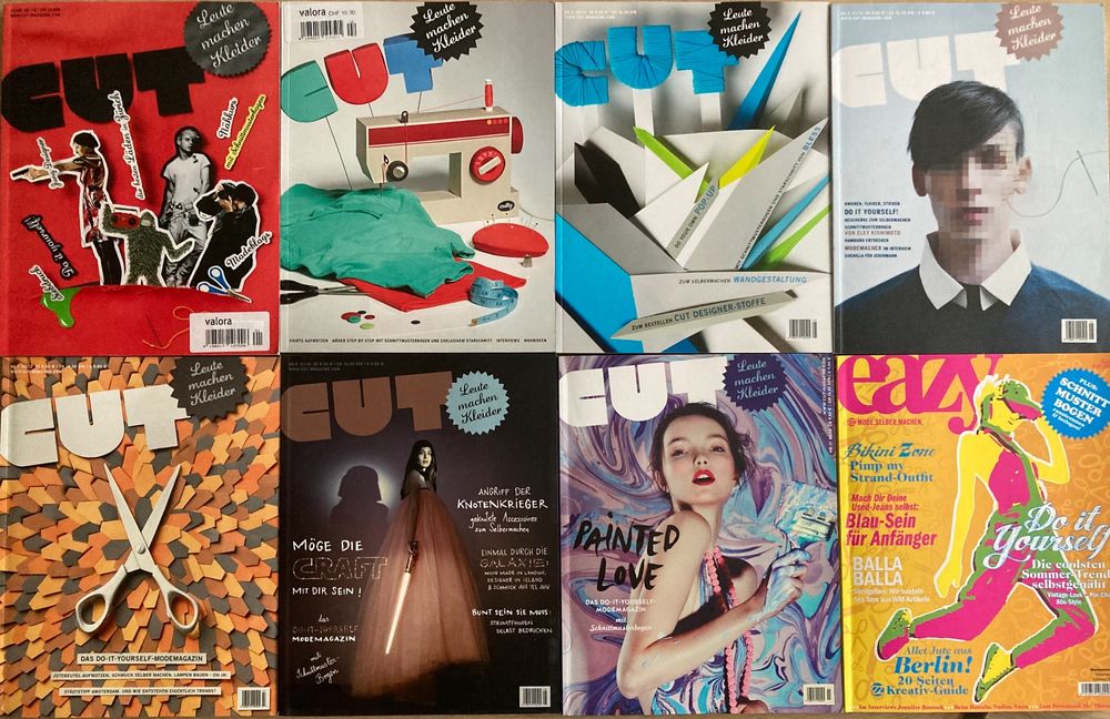 CUT Magazine 7 Stk. + EAZY inkl.Schnittmusterbogen unbenutzt (D ...