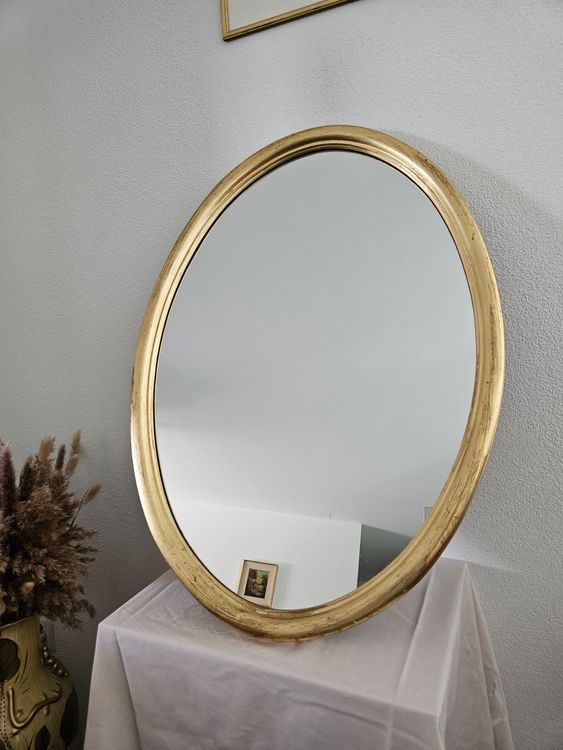Oval Spiegel Gold
