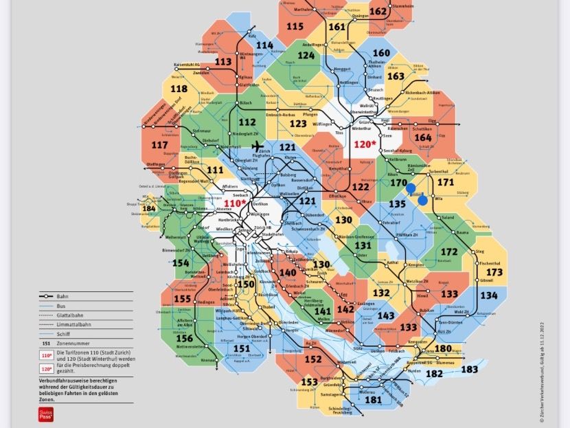 ZVV Mehrfahrtenkarte / Zone 110 / Halbtax | Kaufen auf Ricardo