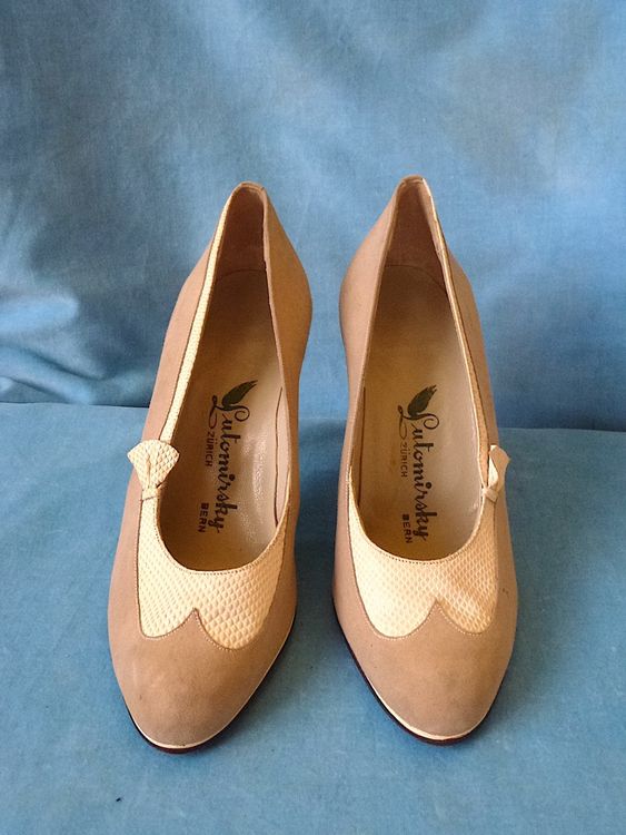 50er Jahre Schuhe Flach