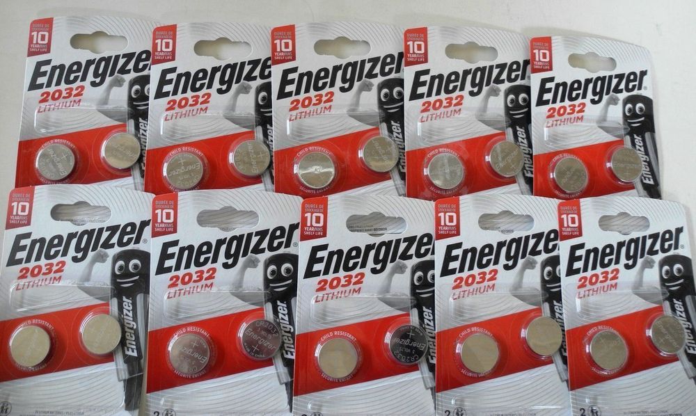 10 Blister Energizer CR2032 Lithium 3V, Ablaufdatum: 09.2032 (Neu und originalverpackt) in ...