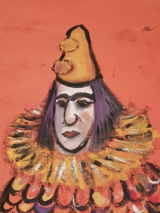 Harlekin - Bild Öl auf Pavatex (Gebraucht) in Zürich für CHF 55 – nur ...